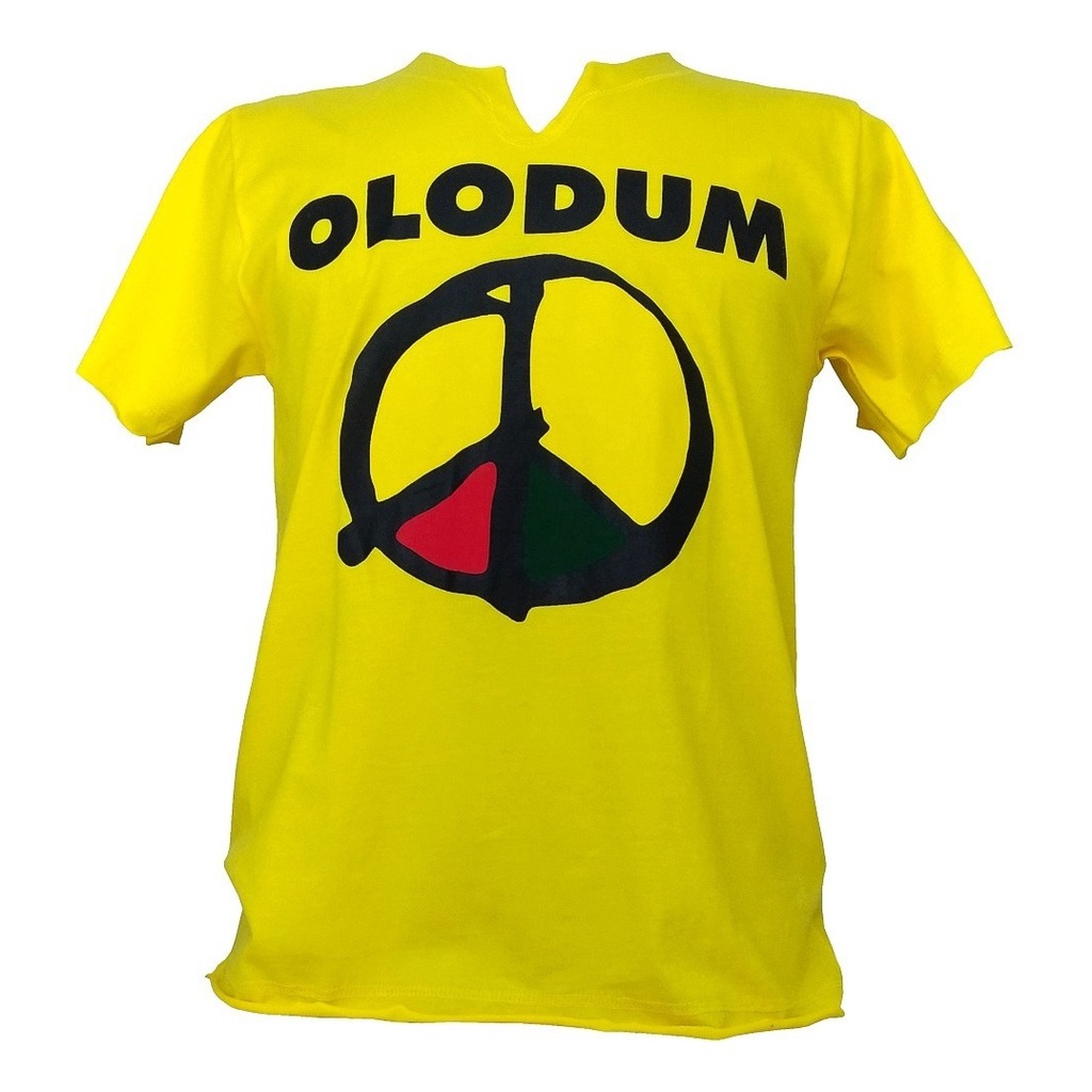 Camiseta Olodum Símbolo Gigante Gola V | Shopee Brasil
