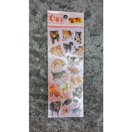 kit com 10 /15 cartelas de adesivos gatos / gatinho fofo - sticker ...