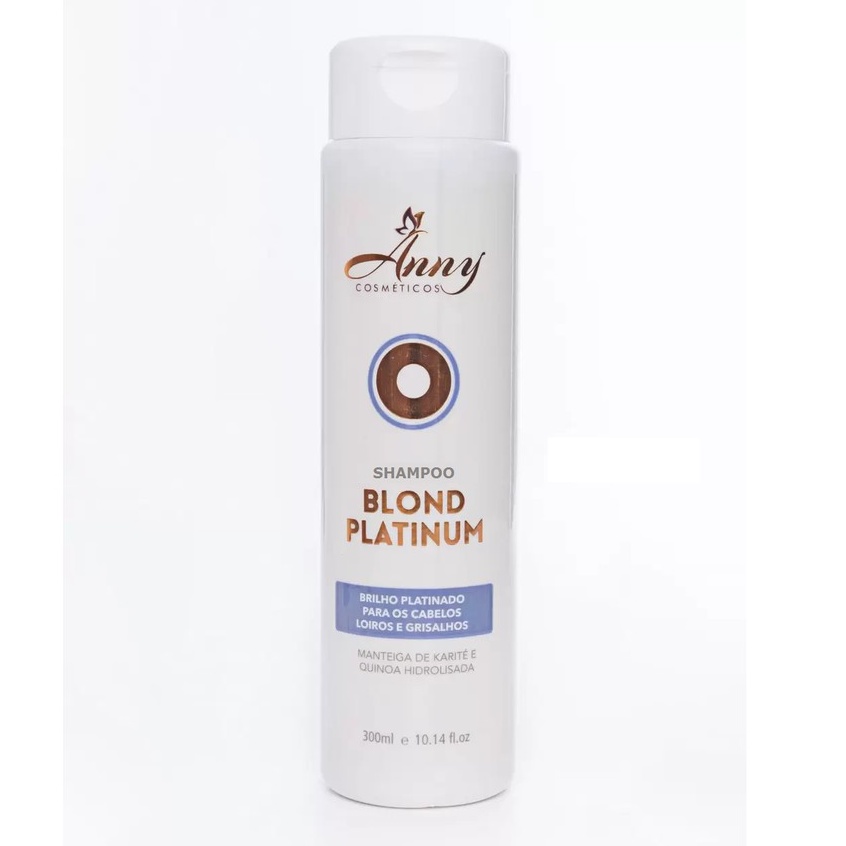 Shampoo Matizador Blond Platinum Anny Cosmeticos 300ml Shopee Brasil