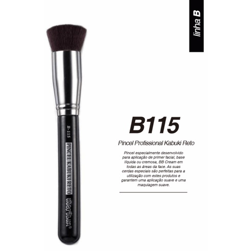 Pincel Kabuki Reto Macrilan B115 | Shopee Brasil