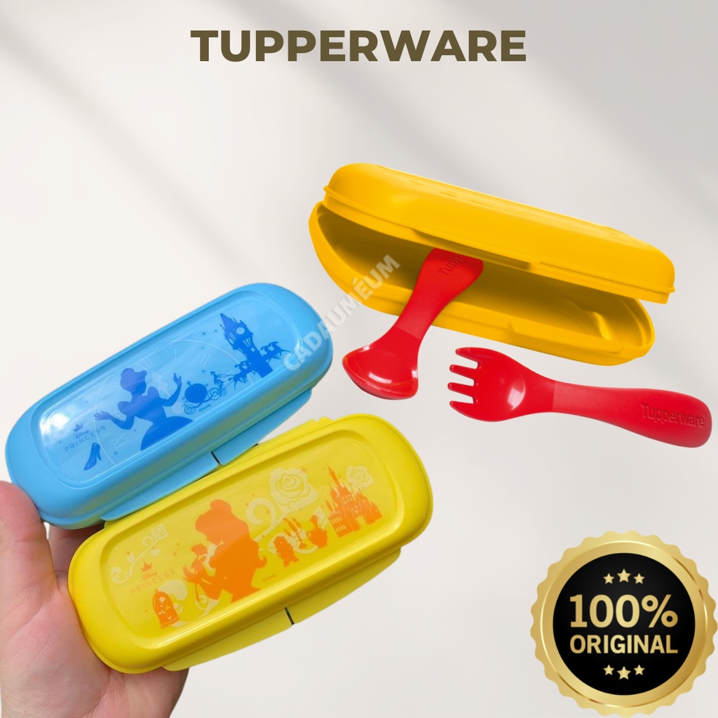 Tupperware Estojinho com Talheres ou Princesas Bela Cinderela | Shopee ...