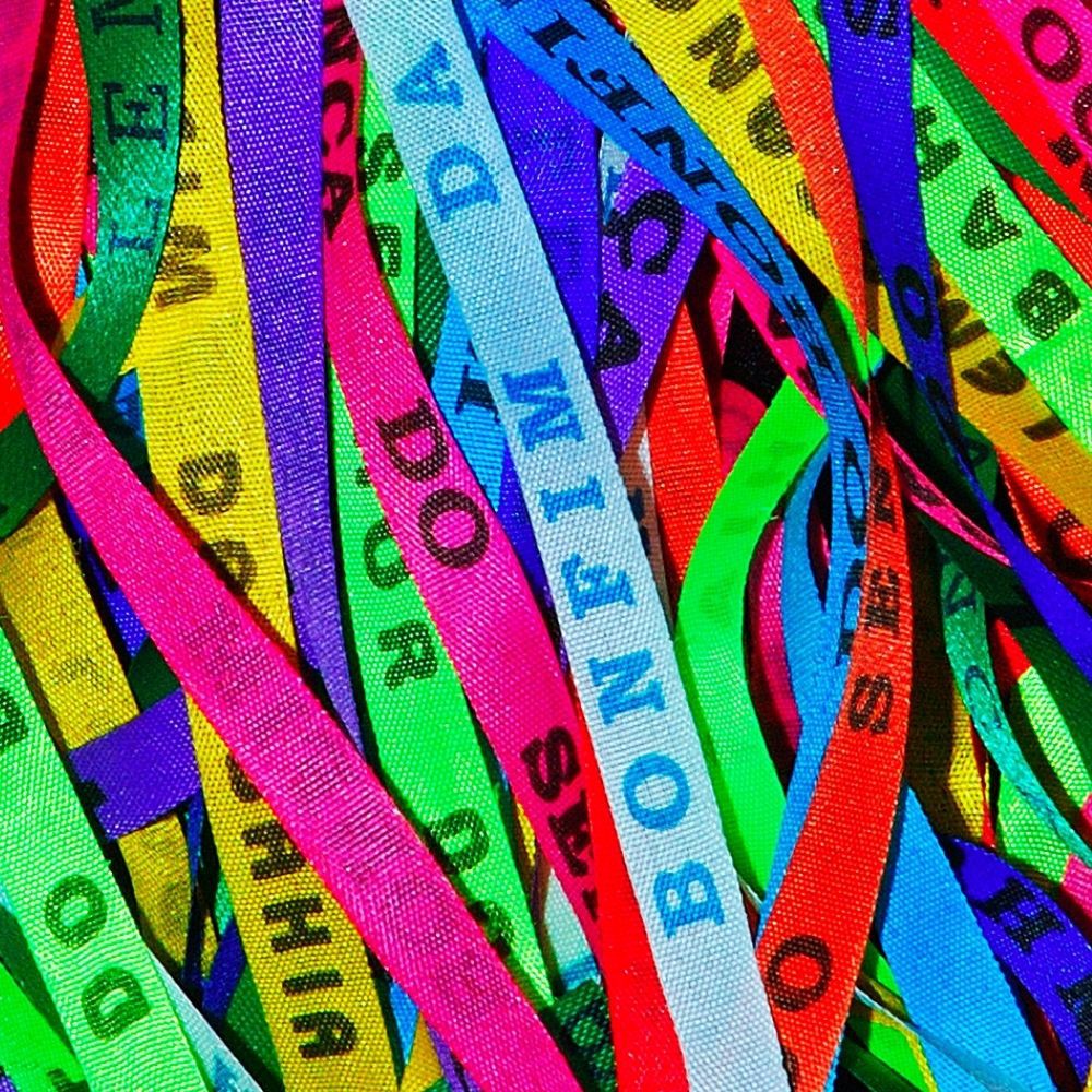Kit 100 Fitas Originais Cortadas Cores Sortidas do Senhor do Bonfim da ...