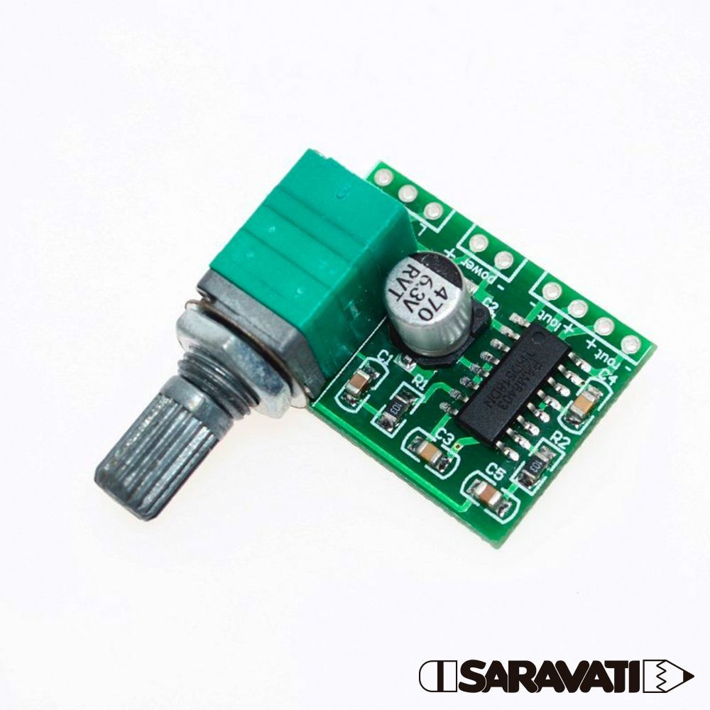 Módulo PAM8403 Mini Amp 2x3W Estéreo CLASS-D com MiniPot - GF1002 ...