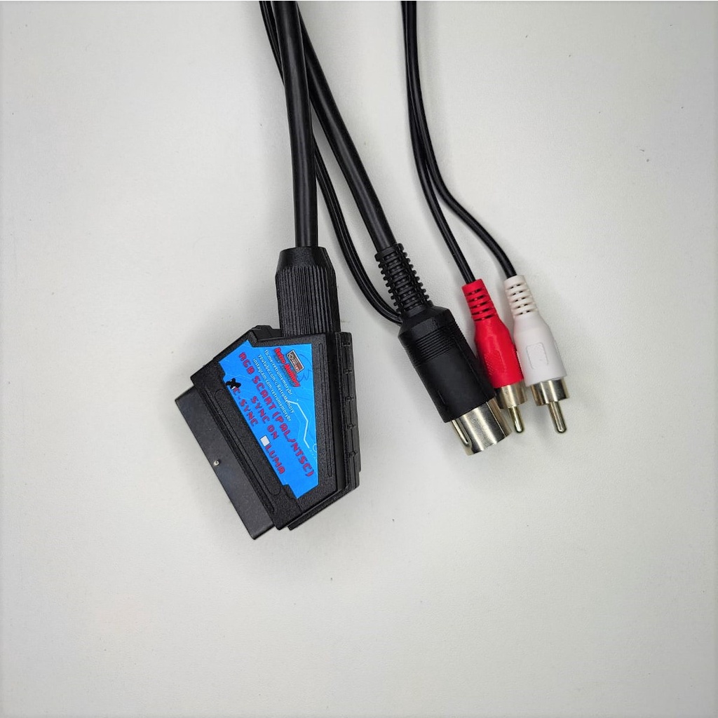Cabo Scart P/ Neo Geo Cd C-sync Blindado Som/stereo (RetroMemory ...