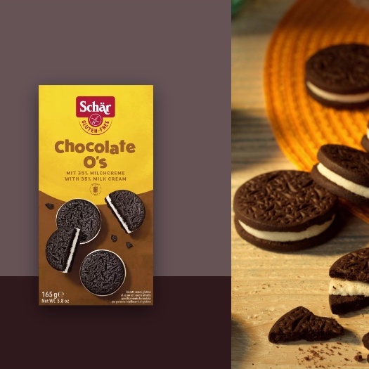 Kit com 3 Biscoitos de Chocolate O's Sem Glúten 165g Schar | Shopee Brasil