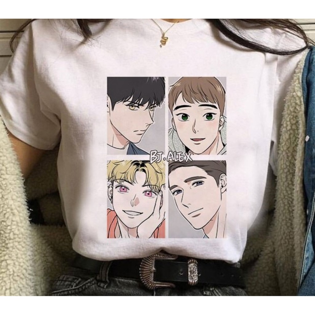 Camiseta baby look BJ Alex BL Yaoi Doung Gyun Jiwon | Shopee Brasil