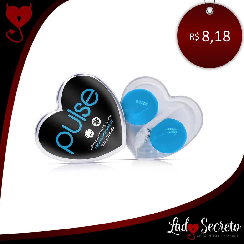 Pulse cápsulas de óleo corporal dessensibilizante ice | Shopee Brasil