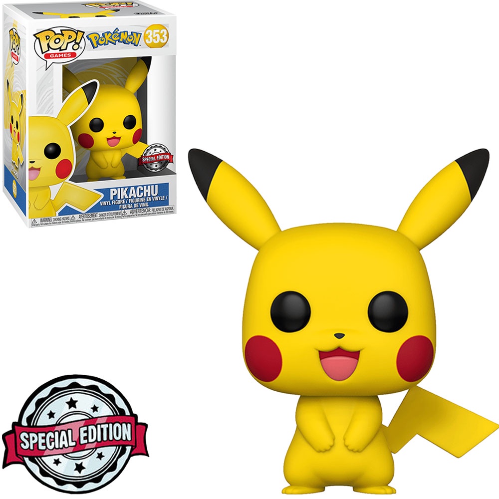 Funko Pop Games Pokémon Exclusive - Pikachu 353 Novo Original | Shopee ...