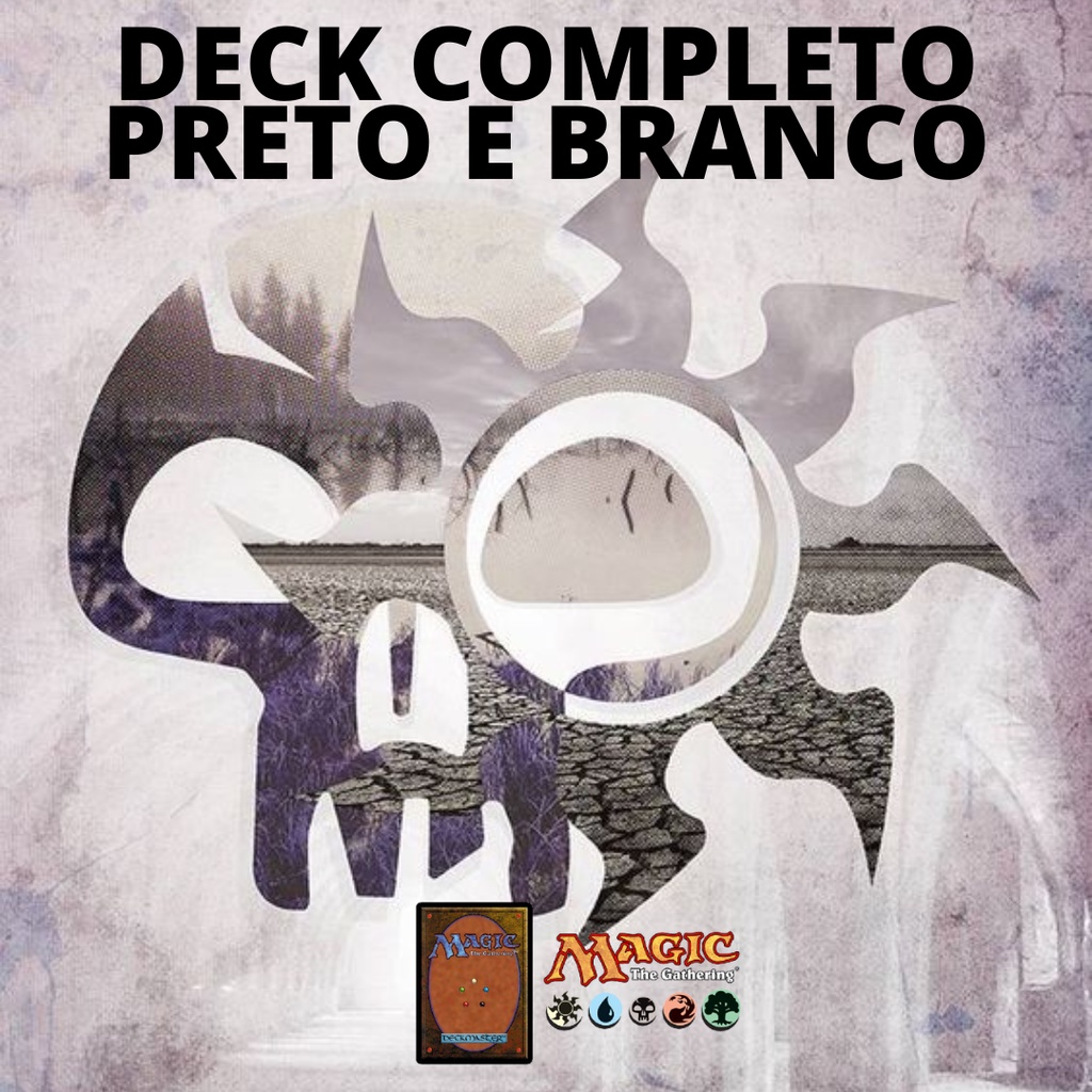 Deck Completo Magic - Preto e Branco - Faz a Boa!