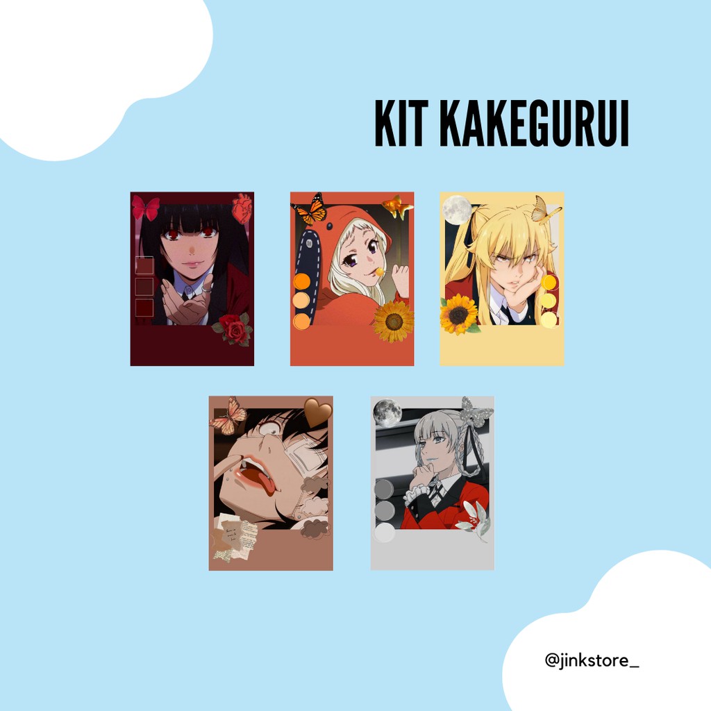 KIT KAKEGURUI (POLAROIDS E CARDS) | Shopee Brasil