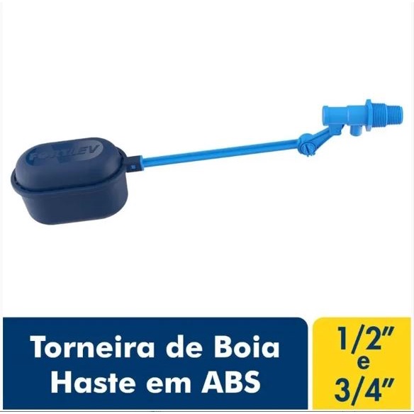 Boia Caixa D'Agua c/ Haste ABS Sistema 2 em 1 1/2 E 3/4 FORTLEV ...