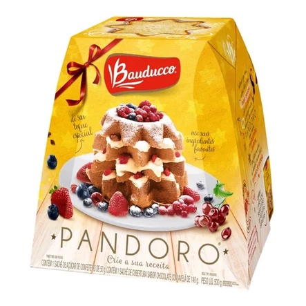 Panettone Pandoro Bauducco 500g | Shopee Brasil