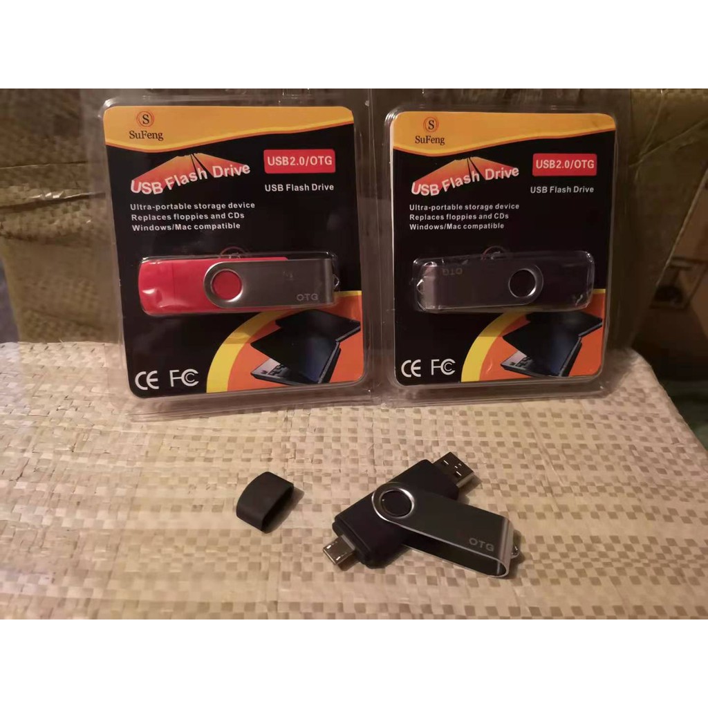 Pen Drive 32GB/16GB 2 em 1 Porta Usb e Micro Usb Android Techkey ...