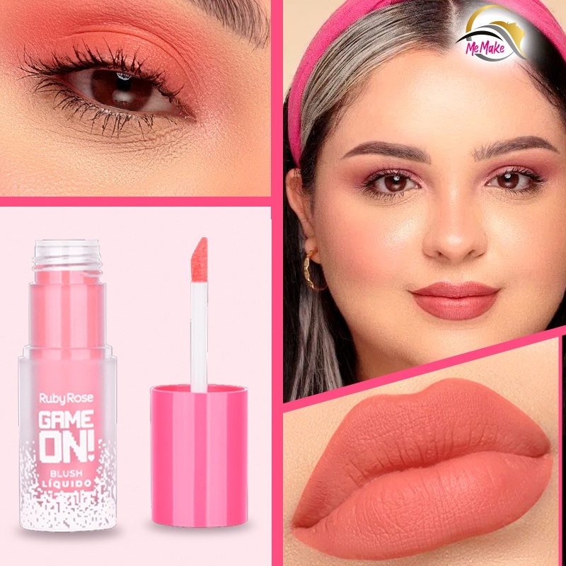 Blush Líquido Push Start Game On - Ruby Rose | Shopee Brasil