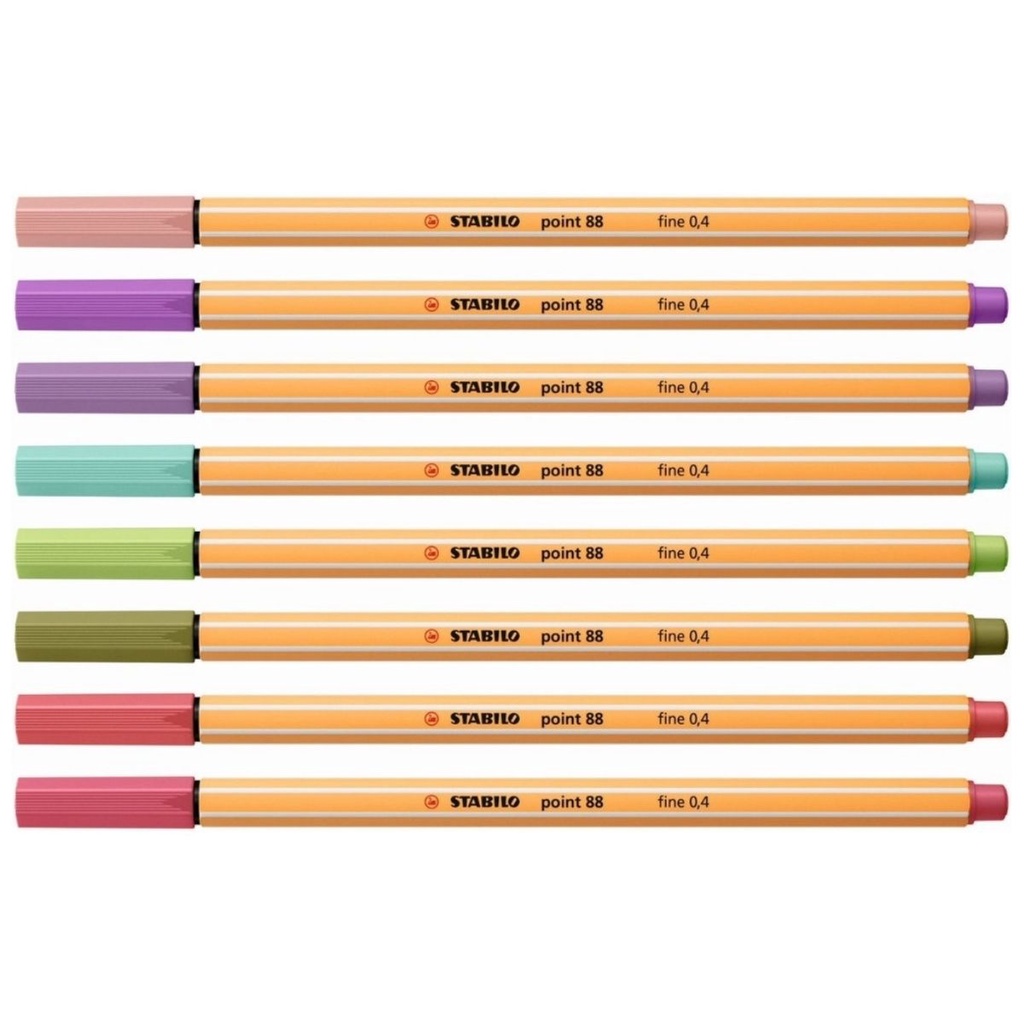 Caneta STABILO Point 88 Fine Line 0.4 Novas Cores Fina | Shopee Brasil