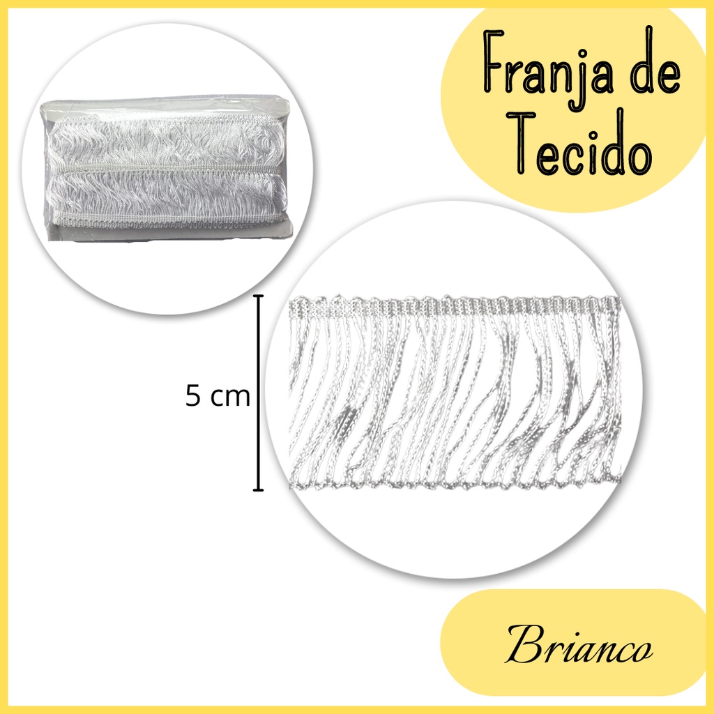 Franja De Viscose - Rolo com 10 Metros | Shopee Brasil