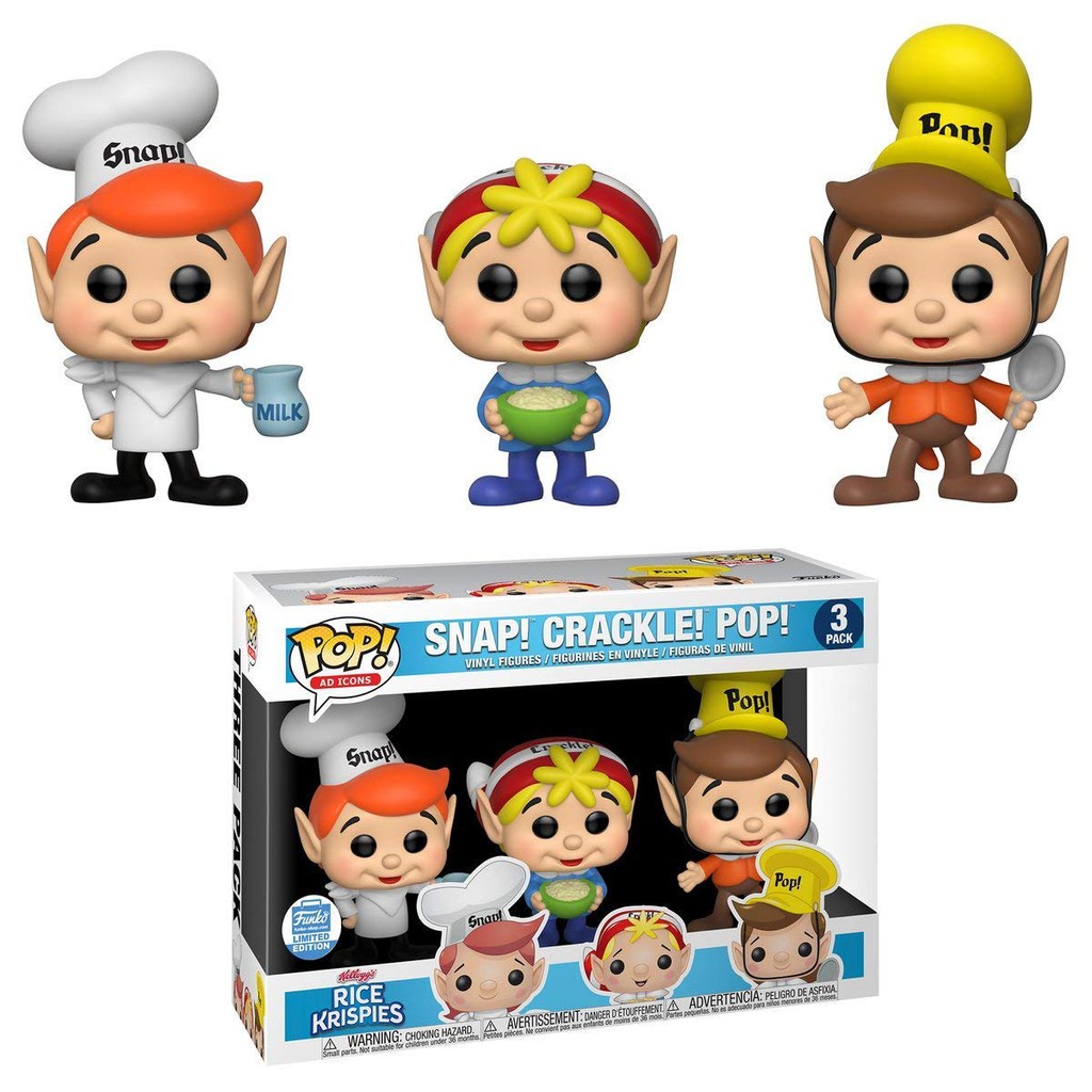 Funko POP Rice Krispies - 3Pack Snap! Crackle! & Frank Von Viener ...
