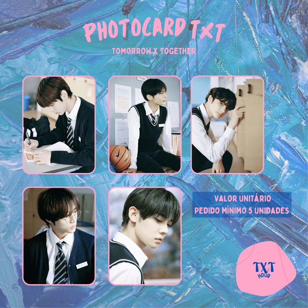 PHOTOCARD TXT (TOMORROW X TOGETHER) | kpop card fanmade | Shopee Brasil