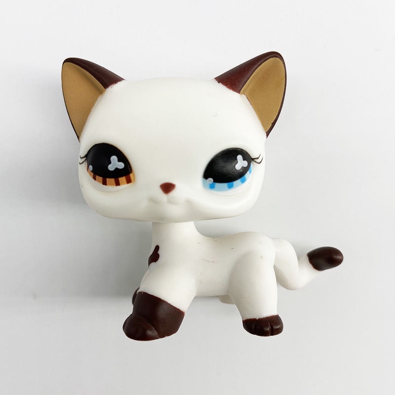 Brinquedo LPS Pet Shop OOAK Gato Branco # Infantil 8436 Littlest ...