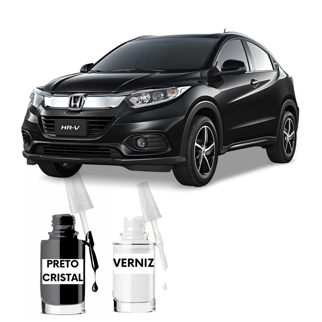 Tinta Tira Risco Automotivo Honda Hr-V Preto Cristal 2016 2017 2018 ...