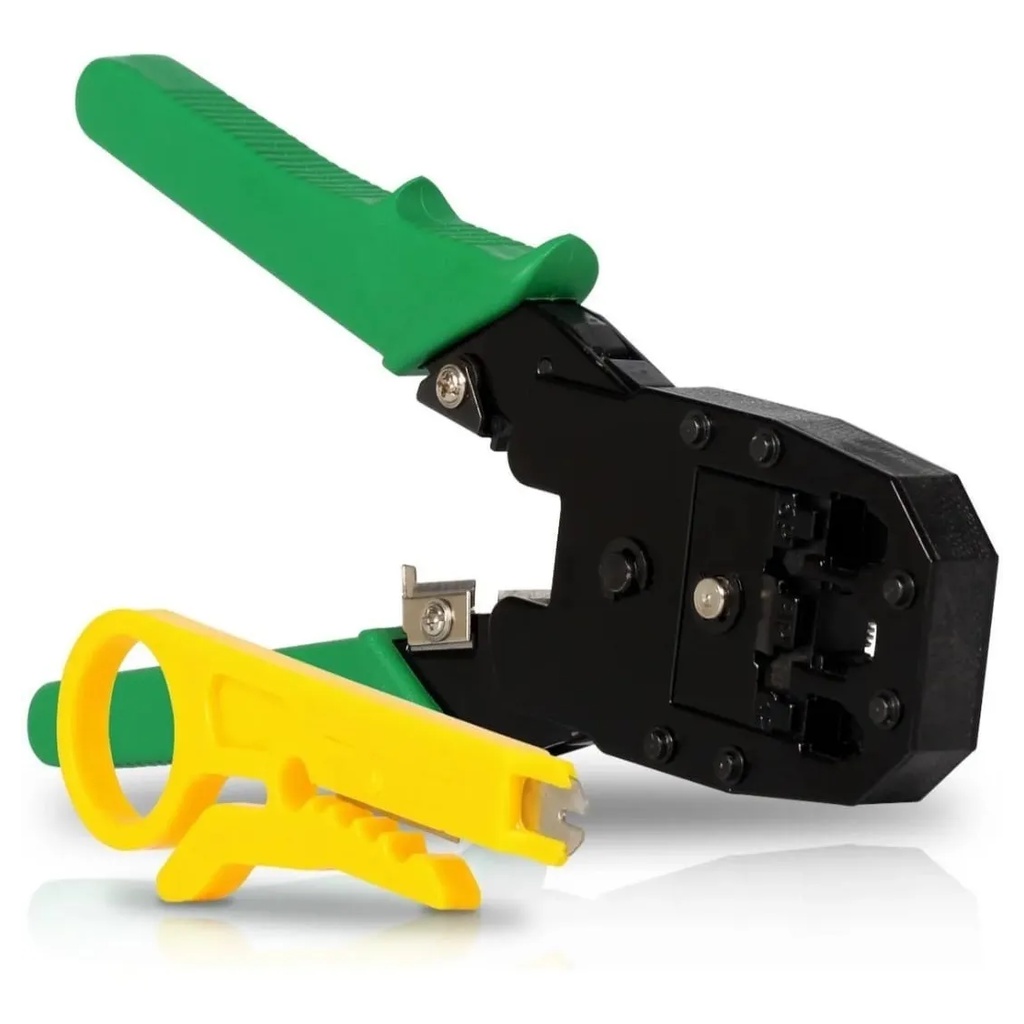 Alicate Crimpar Crimpagem Conectores De Rede Rj45 Rj12 Rj11 | Shopee Brasil