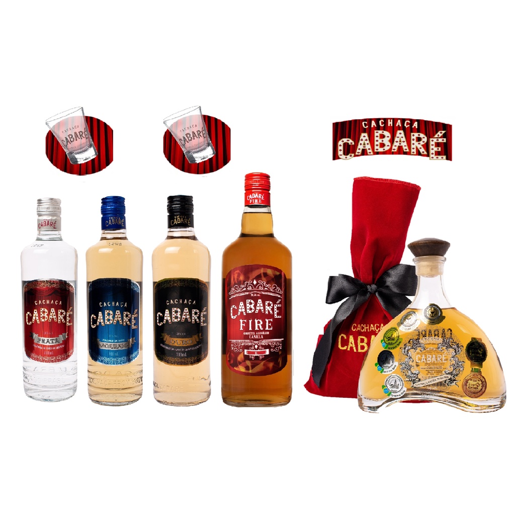 Kit Cabare Extra Premium Fire + 2 Copos Cabare | Shopee Brasil