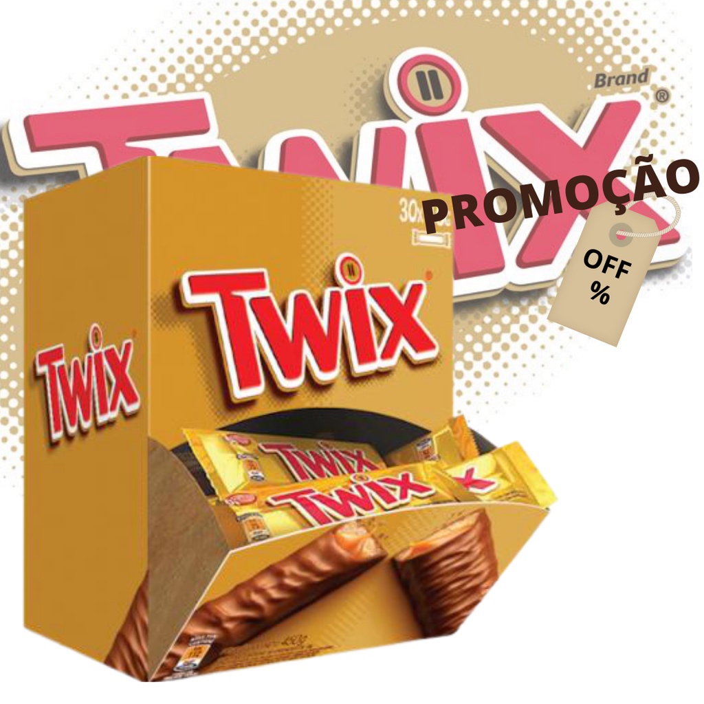 Display Atacado Chocolate Twix Caixa 15gr 30un - Mars | Shopee Brasil