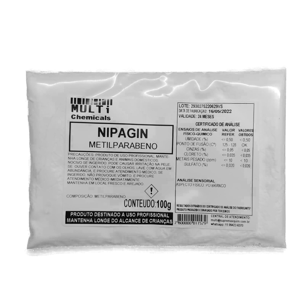 Nipagin - metilparabeno - 100G | Shopee Brasil