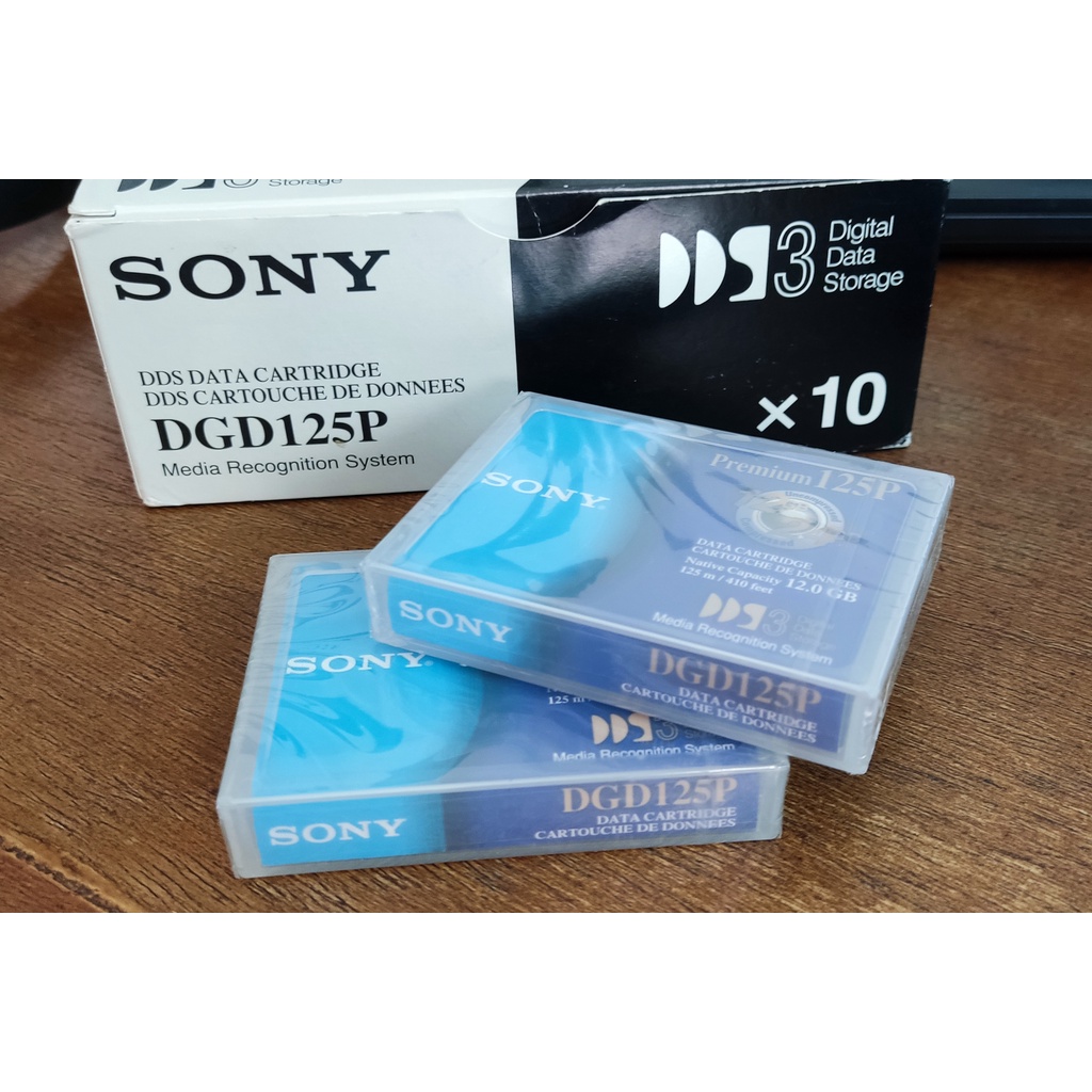 Fita Sony DGD 125P - DAT DDS-3 - 12/24 GB - Lacrada - UNIDADE - (Novas sem uso) | Shopee Brasil