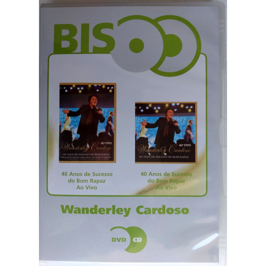 Cd Dvd Bis Wanderley Cardoso 40 Anos De Sucesso | Shopee Brasil
