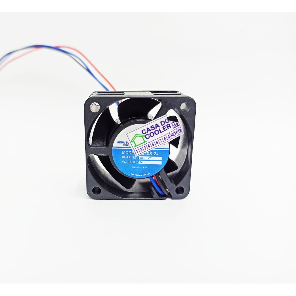 Micro Cooler Fan Ventoinha 24v 40x40x20 Rolamento 3 Fios | Shopee Brasil