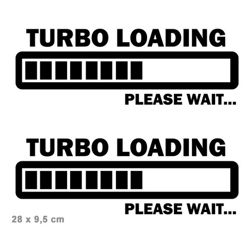 Adesivo Turbo Loading Automotivo Carro Rebaixado Som 2 Unid. | Shopee ...