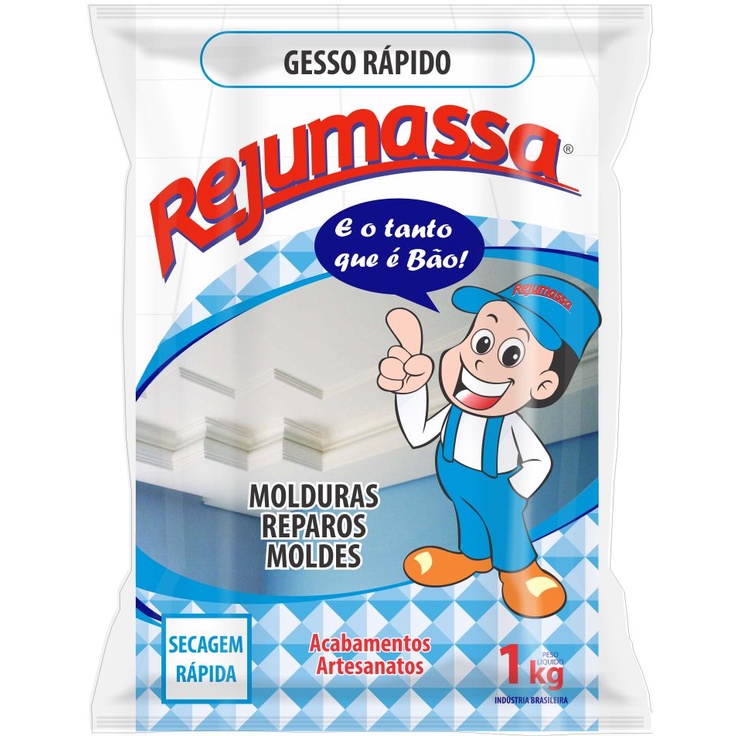 Gesso Rápido Rejumassa 1KG | Shopee Brasil