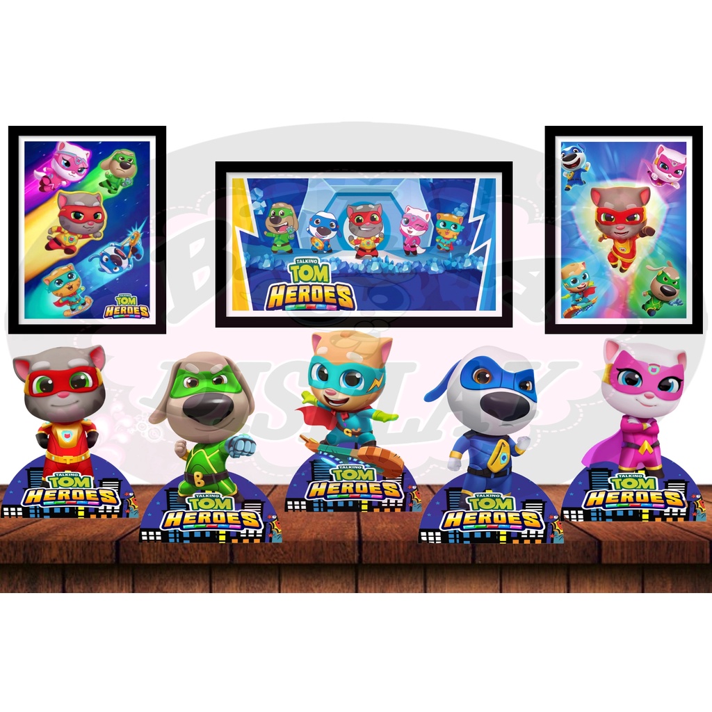 Talking Tom Heroes kit festa | Shopee Brasil