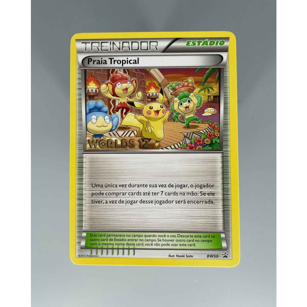 Card Pokémon - Tropical Beach - Praia Tropical - Bw50 - Bw Black Star ...