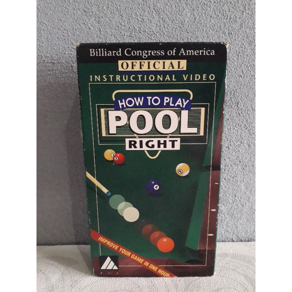 fita VHS how to play pool right (inglês) | Shopee Brasil