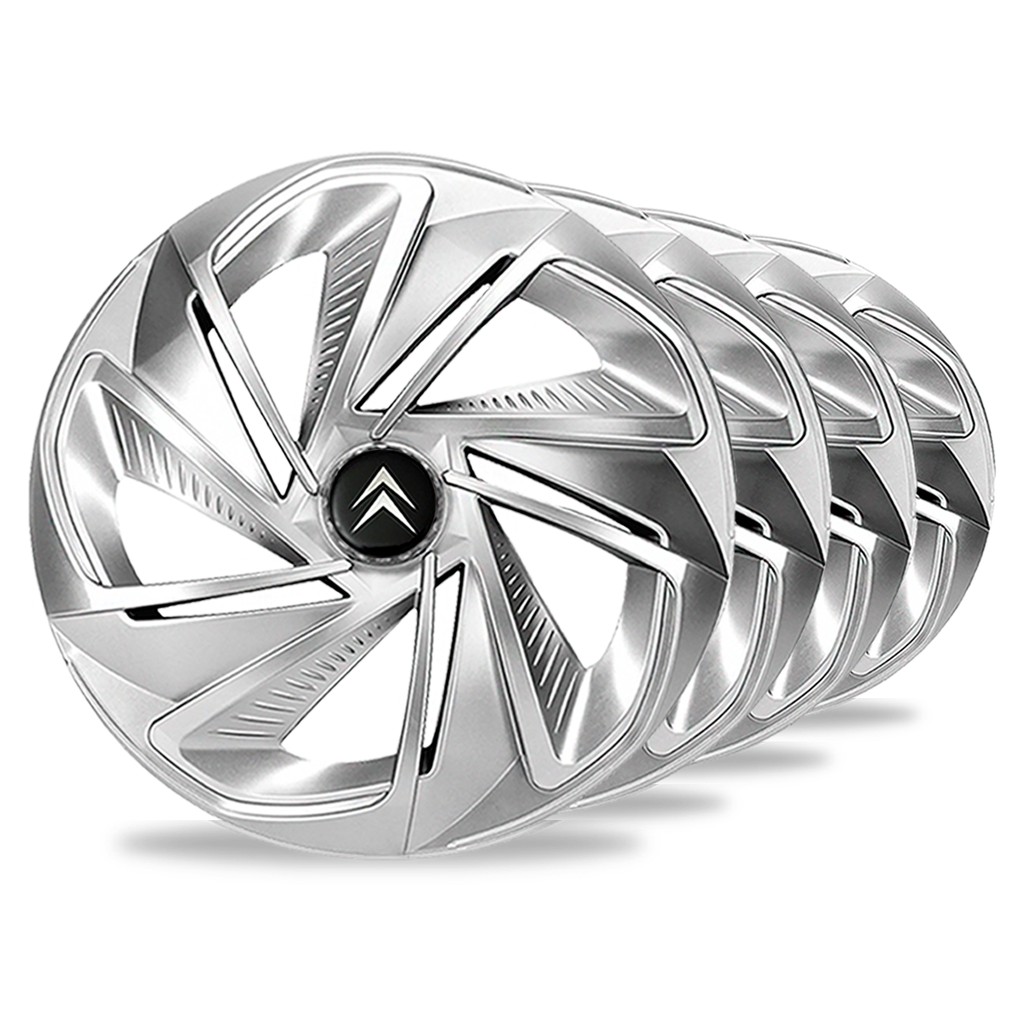 Jogo 4 Calotas Nitro Aro 14 Prata Citroen C3 C4 Xsara | Shopee Brasil