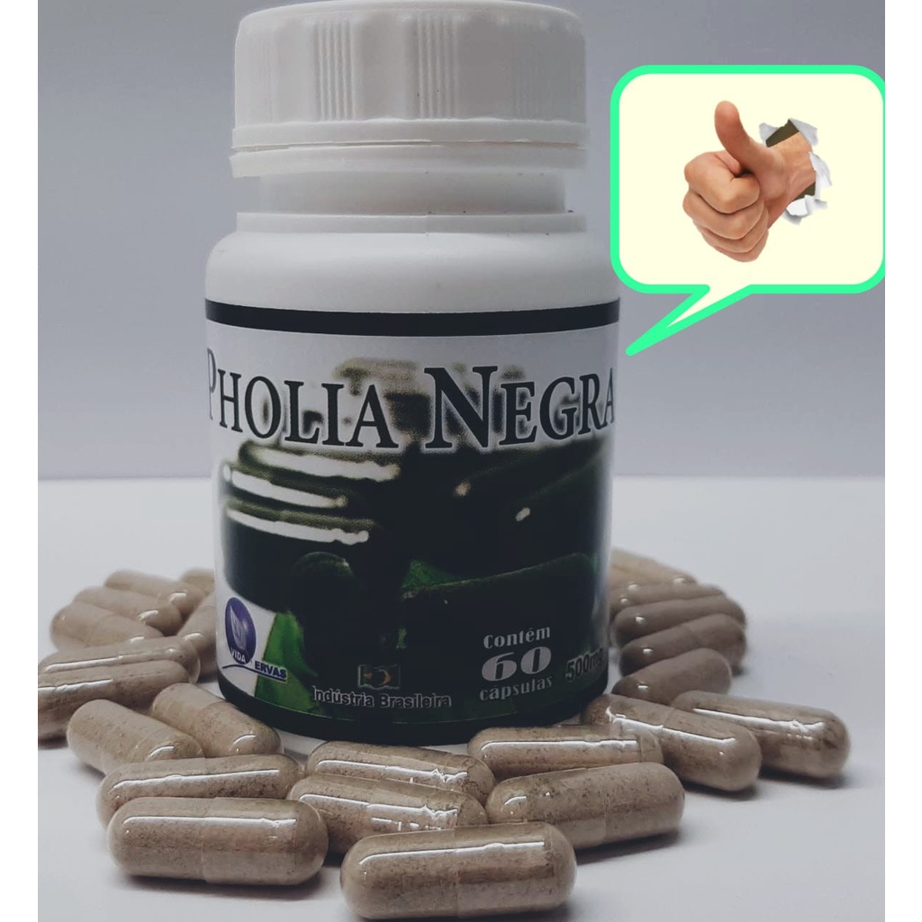 PHOLIA NEGRA 60 CÁPS +10 CÁPS GRÁTIS | Shopee Brasil