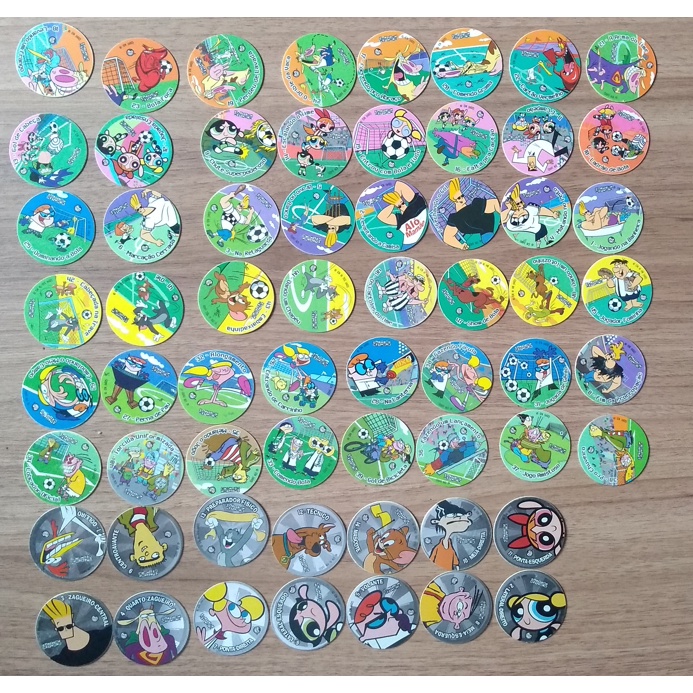 Tazos Copa Toon Cartoon Network COLEÇÃO COMPLETA | Shopee Brasil