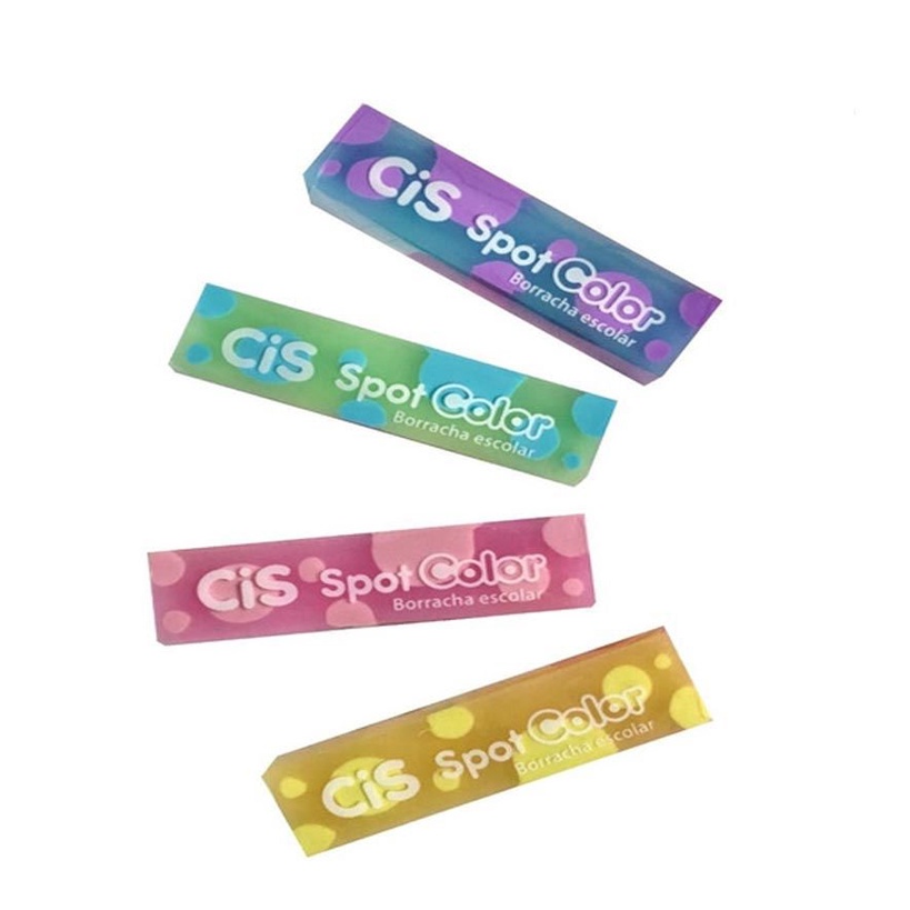 Borracha CIS Spot color retangular cores sortidas | Shopee Brasil