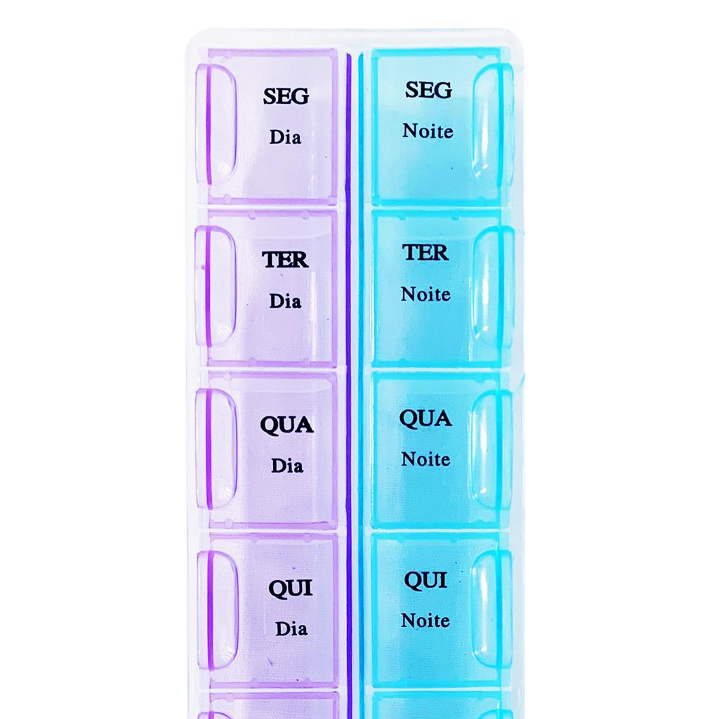 Porta Comprimidos Organizador Semanal Remedio 2x Dia | Shopee Brasil