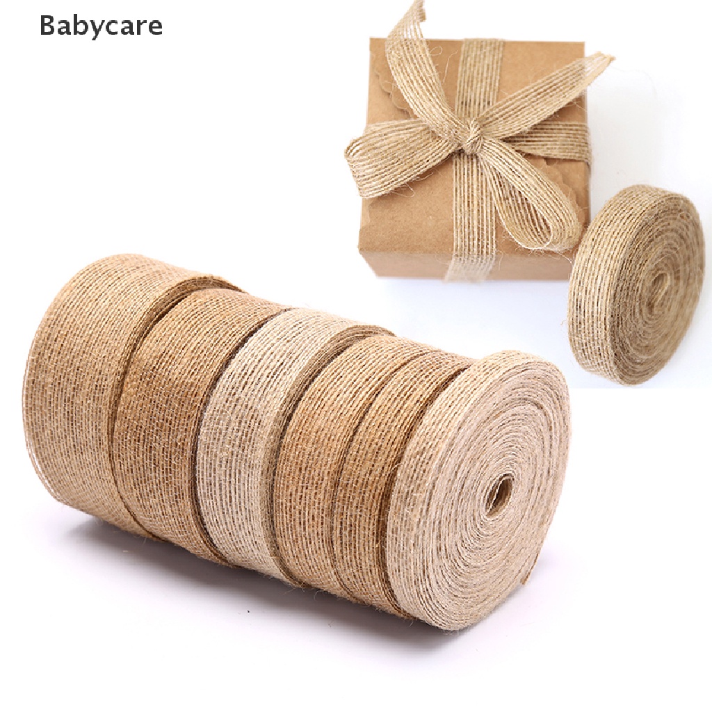 (Babycare) Fita De Juta Natural Vintage 10m / Pacote De e Para Festa De ...