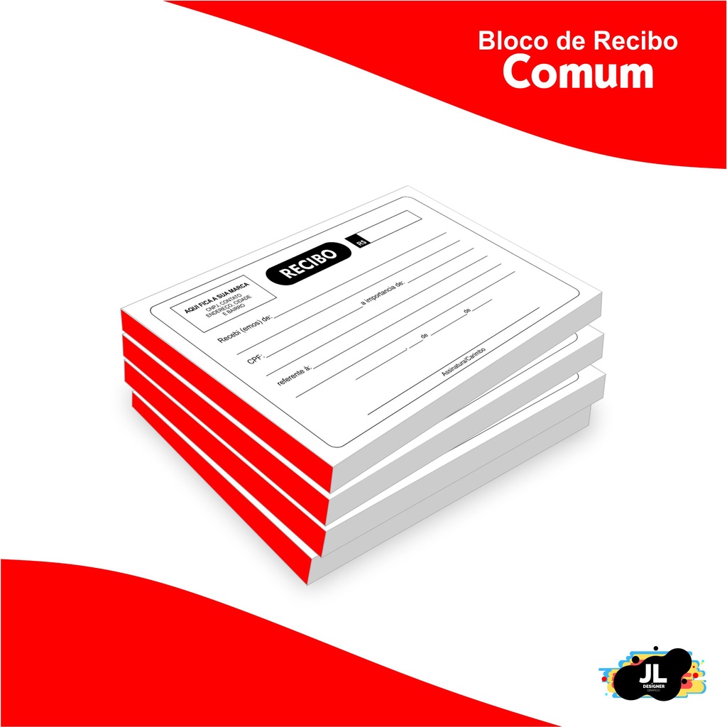 Bloco de Recibo Comum 14x9cm Empresa, Loja - Personalizado | Shopee Brasil