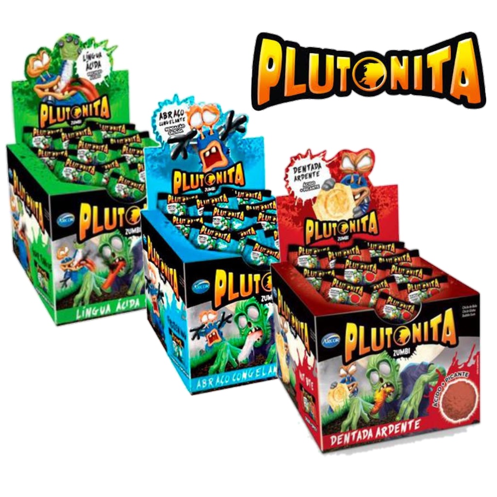 Chiclete Plutonita Zumbi Sabores Display 180g C/40 Unidades - Arcor ...
