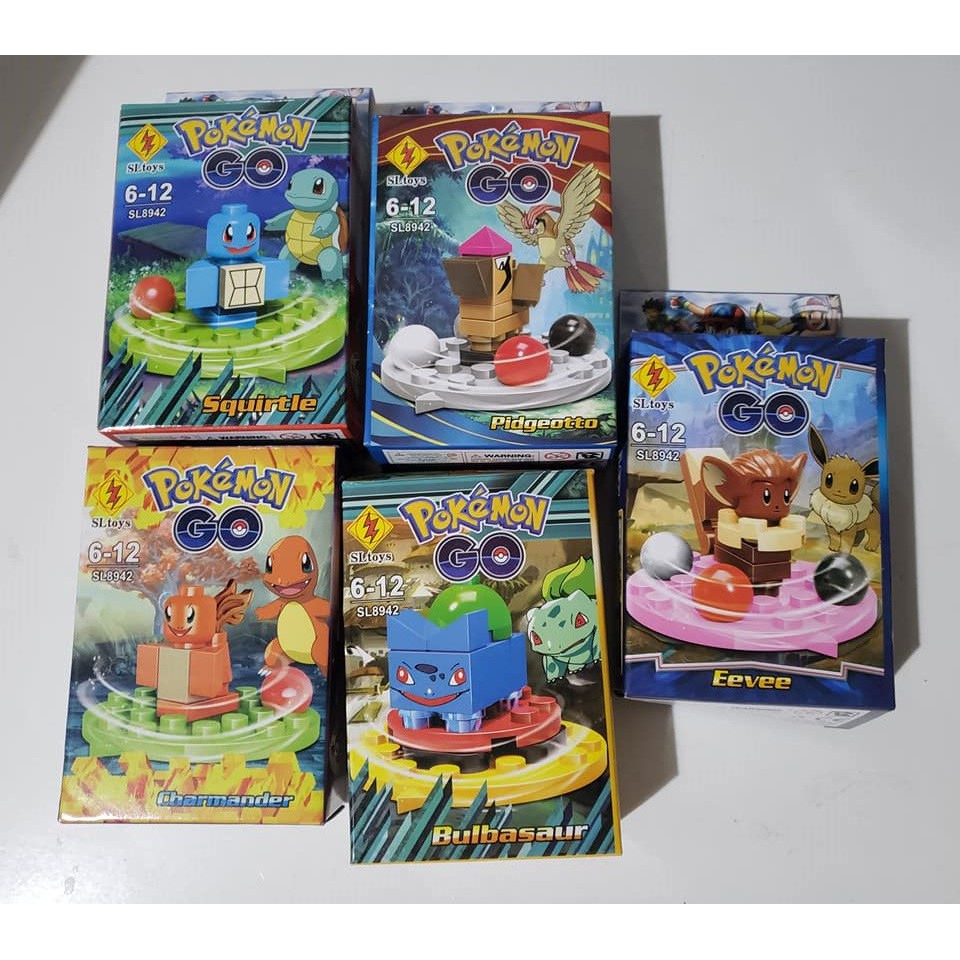 Embalagem interna aberta - Pack Mini Lego Pokémon - 5 unidades ...