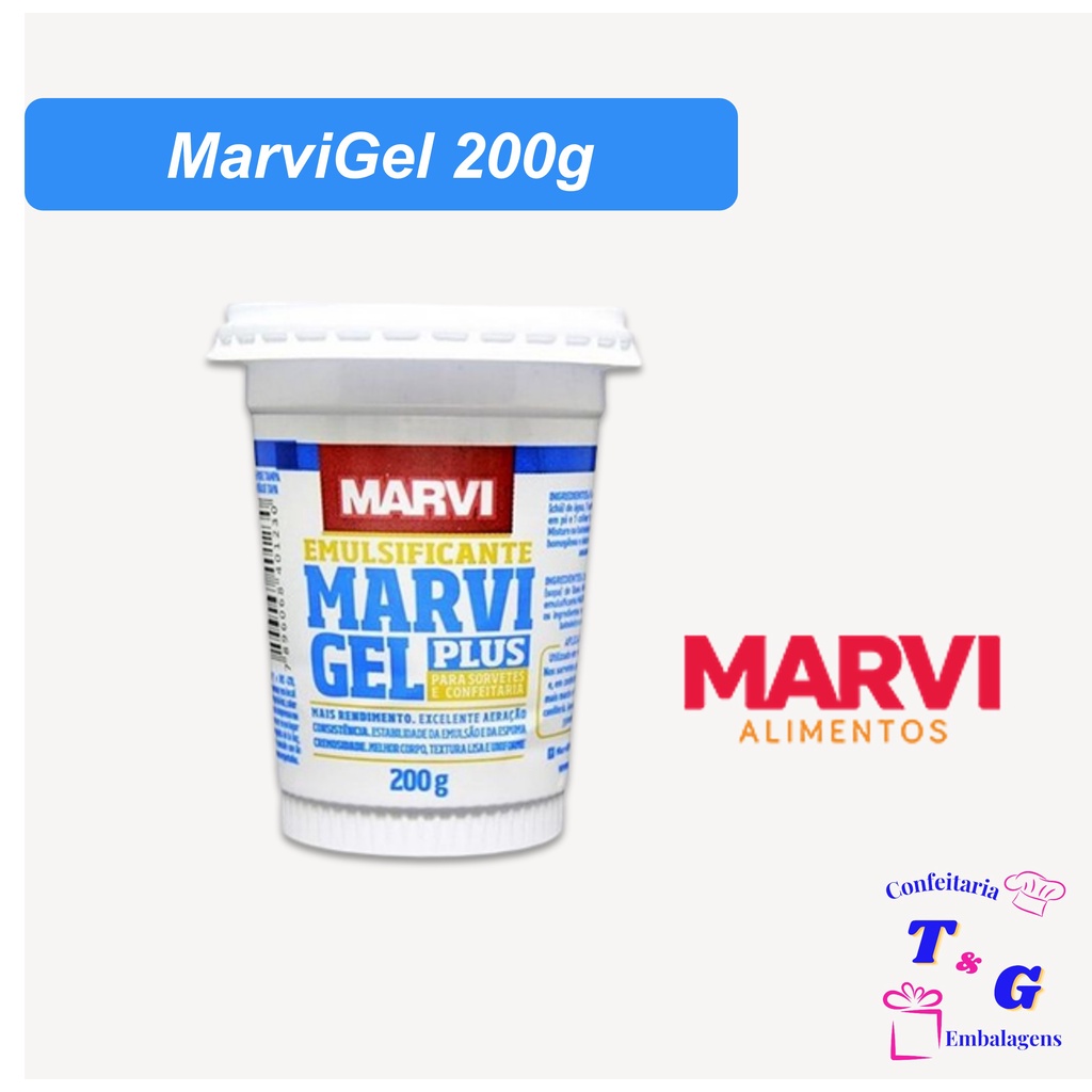 Emulsificante Marvi Gel Plus 200g | Shopee Brasil