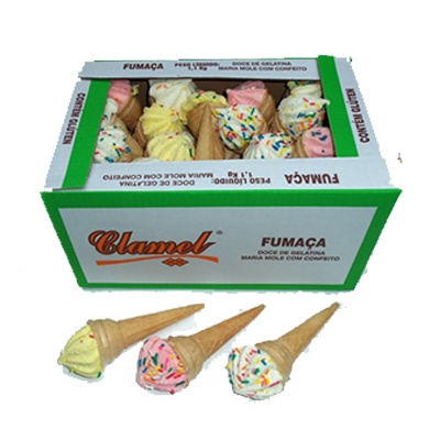 Doce De Gelatina Maria Mole No Copinho Wafer Com 50 Unidades Fumaça ...