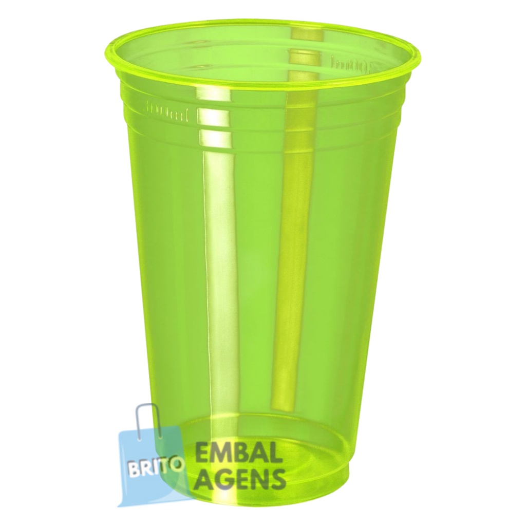 Copobras Copo Balada Neon 300ml C/ 100 Unidades | Shopee Brasil
