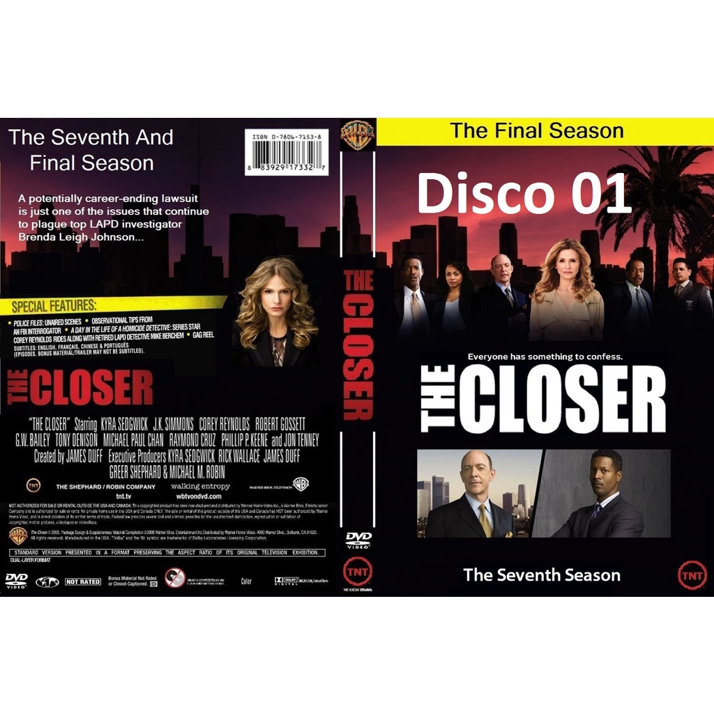 Dvd The Closer - As 7 Temporadas Completas - Legendado ou Dublado - 20 Discos | Shopee Brasil