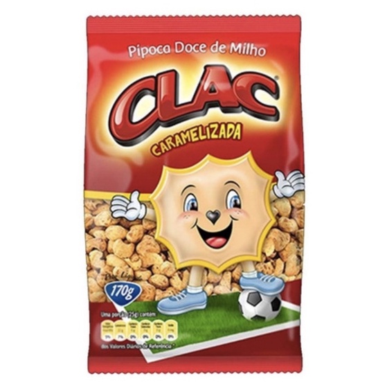 Pacote Pipoca Carameliza Doce Clac 170g - Clac | Shopee Brasil